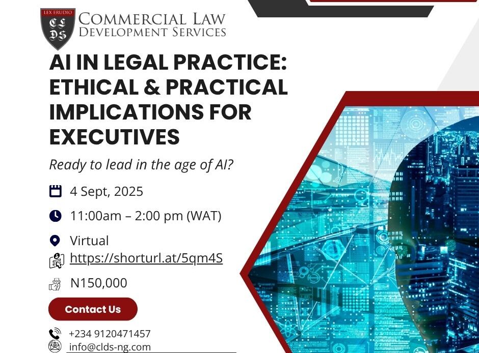 Training- AI in Legal Practice: Ethical & Practical Implications for ...